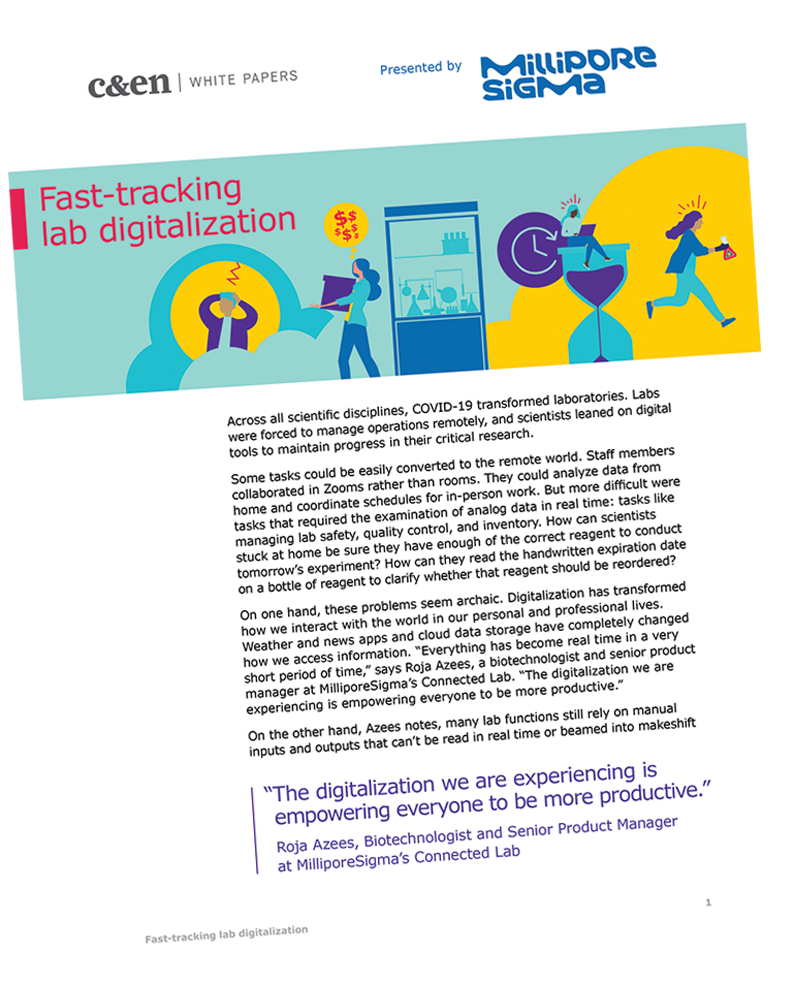 C&EN White Papers | Fast-tracking lab digitalization